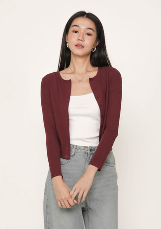 [ETA EARLY AUG] BACKORDER Emma Basic Button Cardigan – The Tinsel Rack