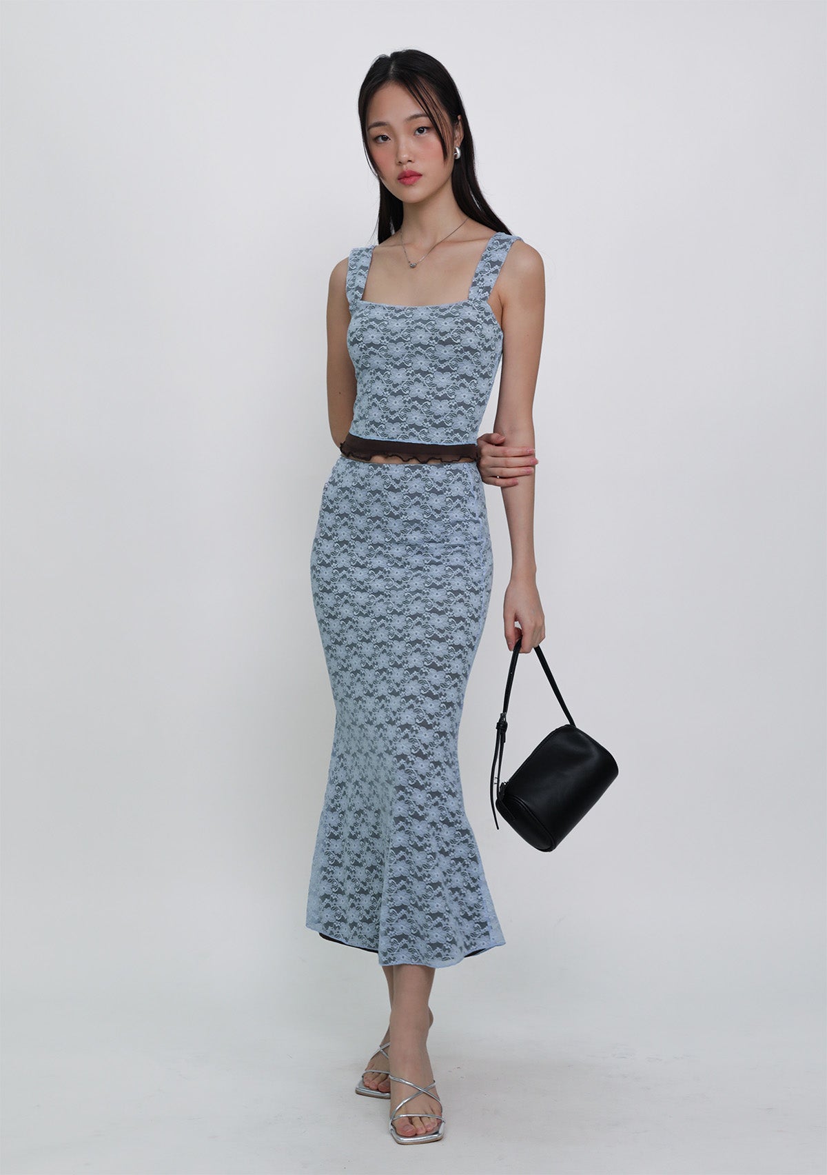 Angelica Lace Overlay Midi Skirt – The Tinsel Rack