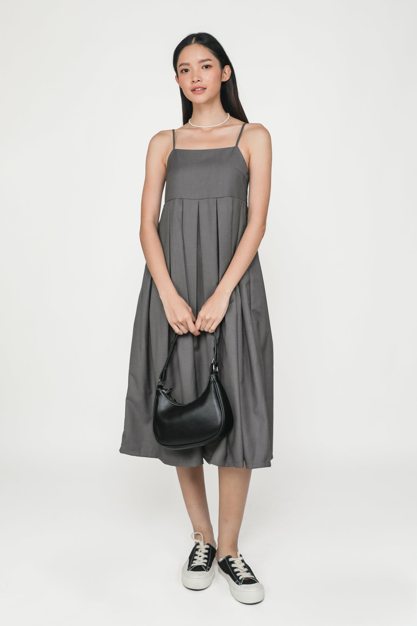 Penelope Pleated Midi Dress – The Tinsel Rack